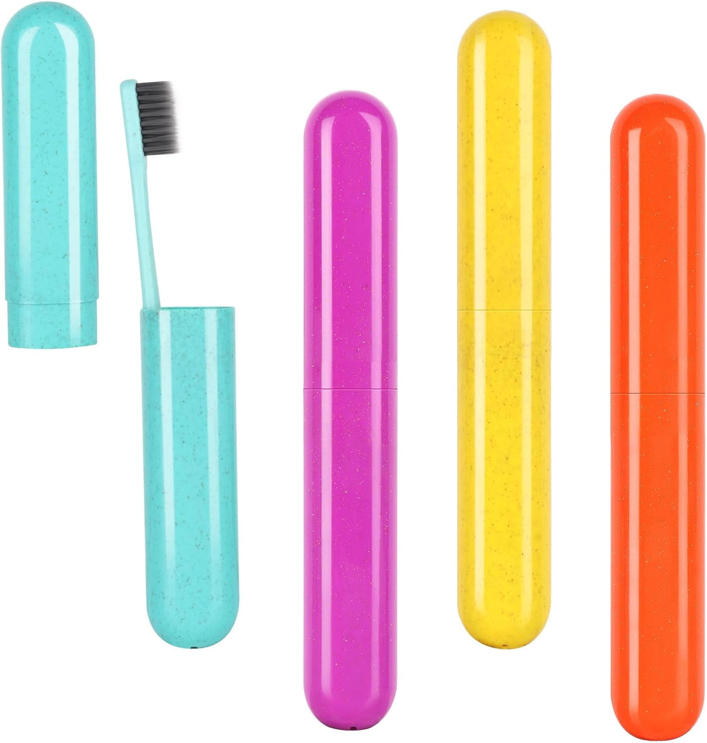 4 Pack Toothbrush Cases Travel Toothbrush Holder Portable Toothbrush ...