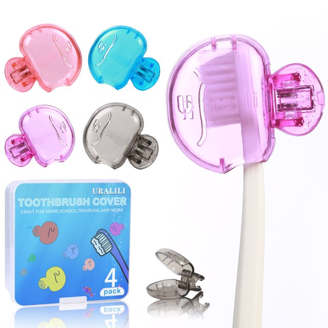 4 Pack Toothbrush Protector Caps: Portable Dustproof Brush Head Covers ...