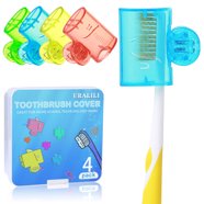 "Mspan Toothbrush Head Cover Cap: Pack of 4 Protective Plastic Clips ...