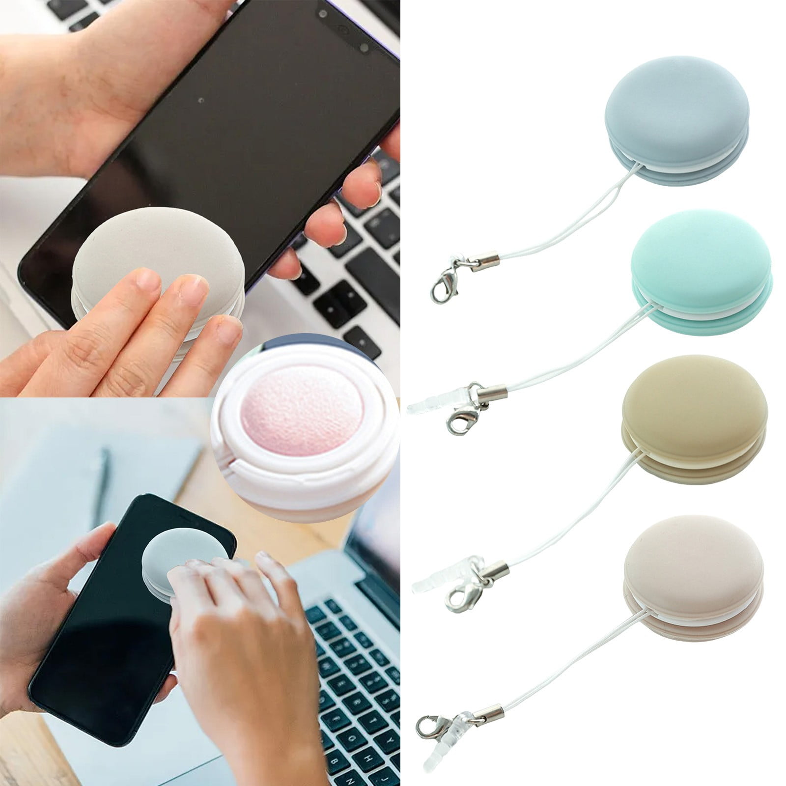 4 Pack Touch Screen Cleaner Balls Mobile Phone Cleaning Wipe Portable ...