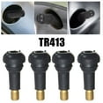 4 Pack Tr413 Tubeless Tire Valve Stems With Rubber Nozzle And Aluminum ...