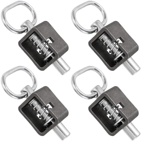 4 Pack Trailer Gate Latch Weld-On, Spring Latch Lock with Plain Tube, 5 ...