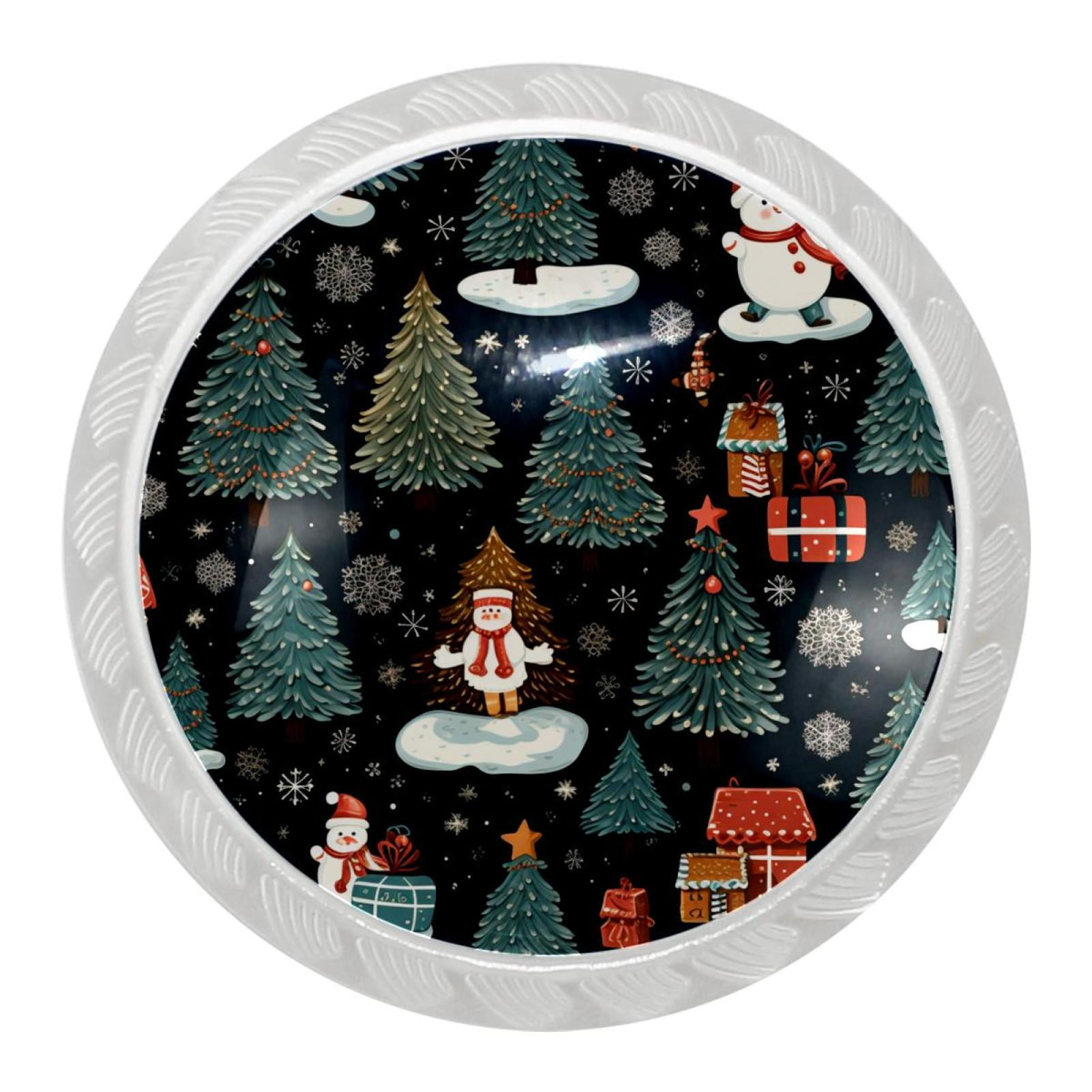 4 Pack Transparent Drawer Knobs, Decorative Kitchen Crystal Glass 35mm ...