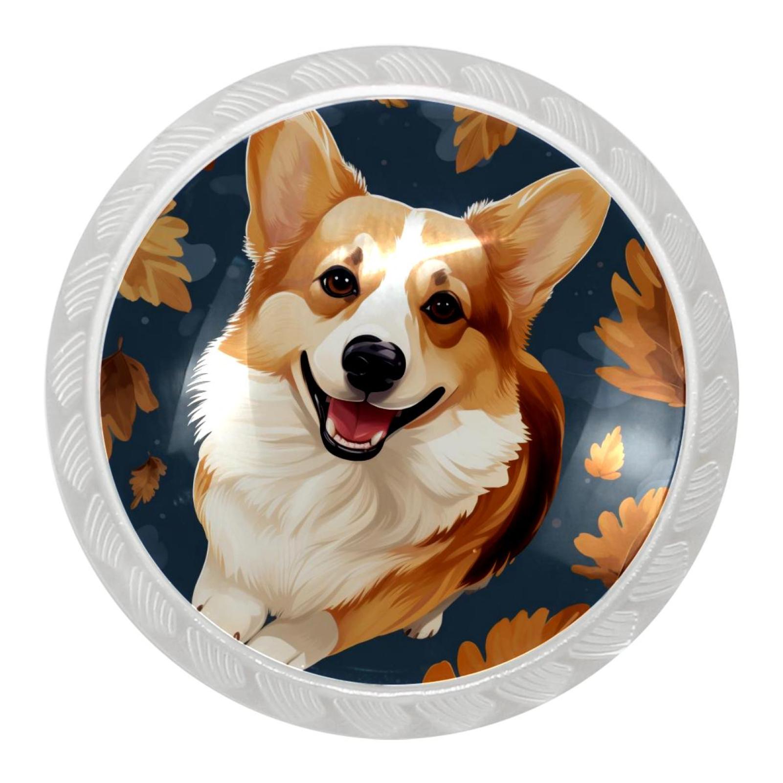 4 Pack Transparent Drawer Knobs, Decorative Kitchen Crystal Glass 35mm ...