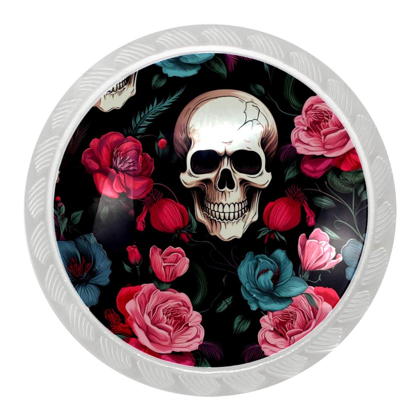 4 Pack Transparent Drawer Knobs, Decorative Kitchen Crystal Glass 35mm ...