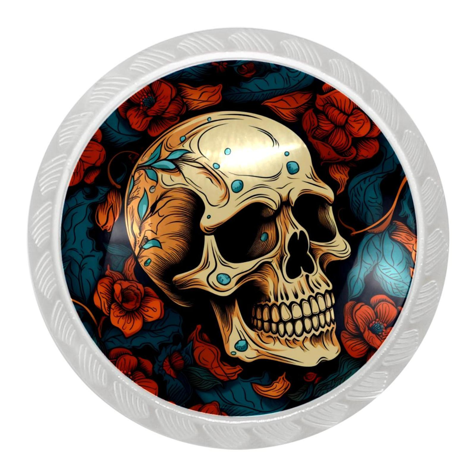 4 Pack Transparent Drawer Knobs, Decorative Kitchen Crystal Glass 35mm ...