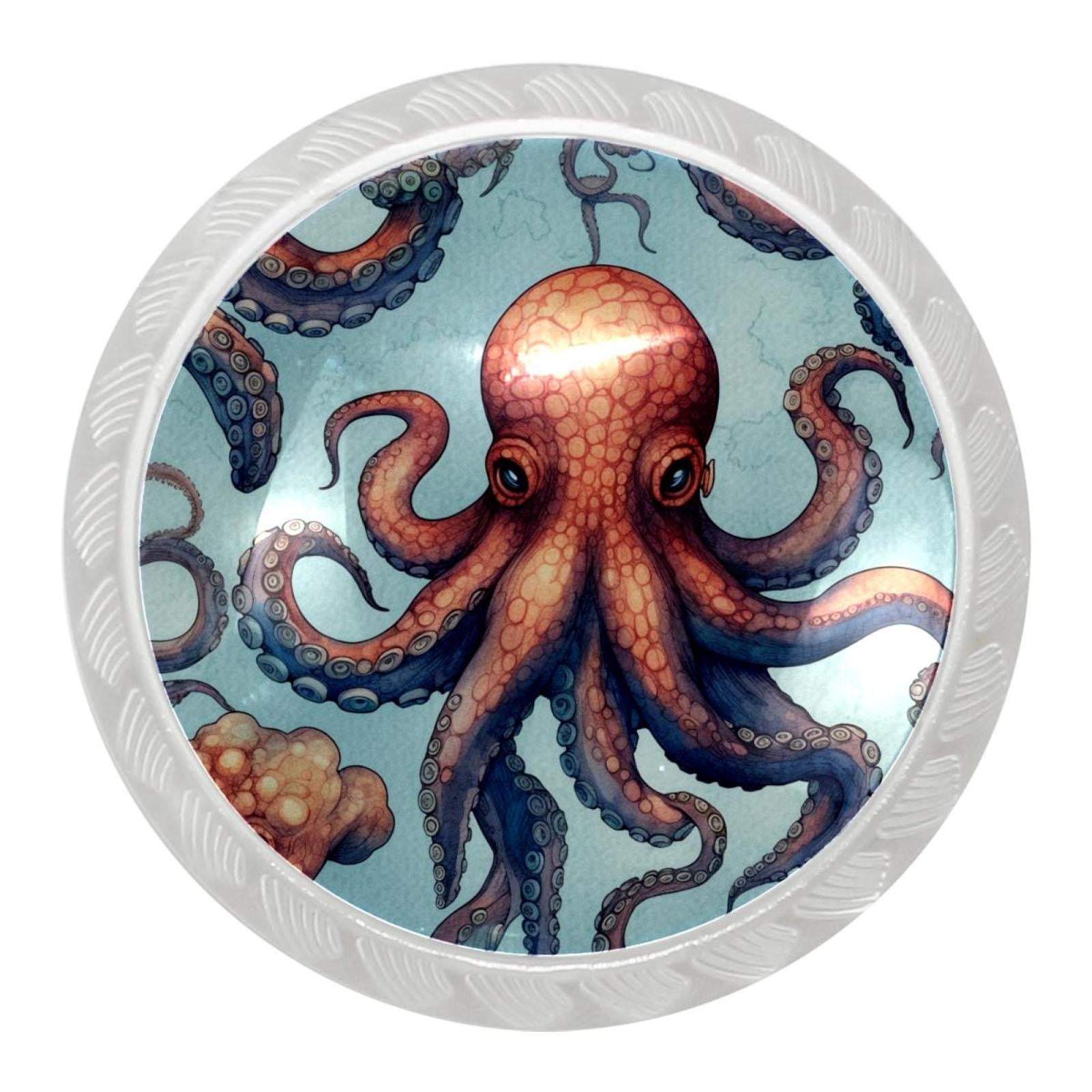 4 Pack Transparent Drawer Knobs, Decorative Kitchen Crystal Glass 35mm ...