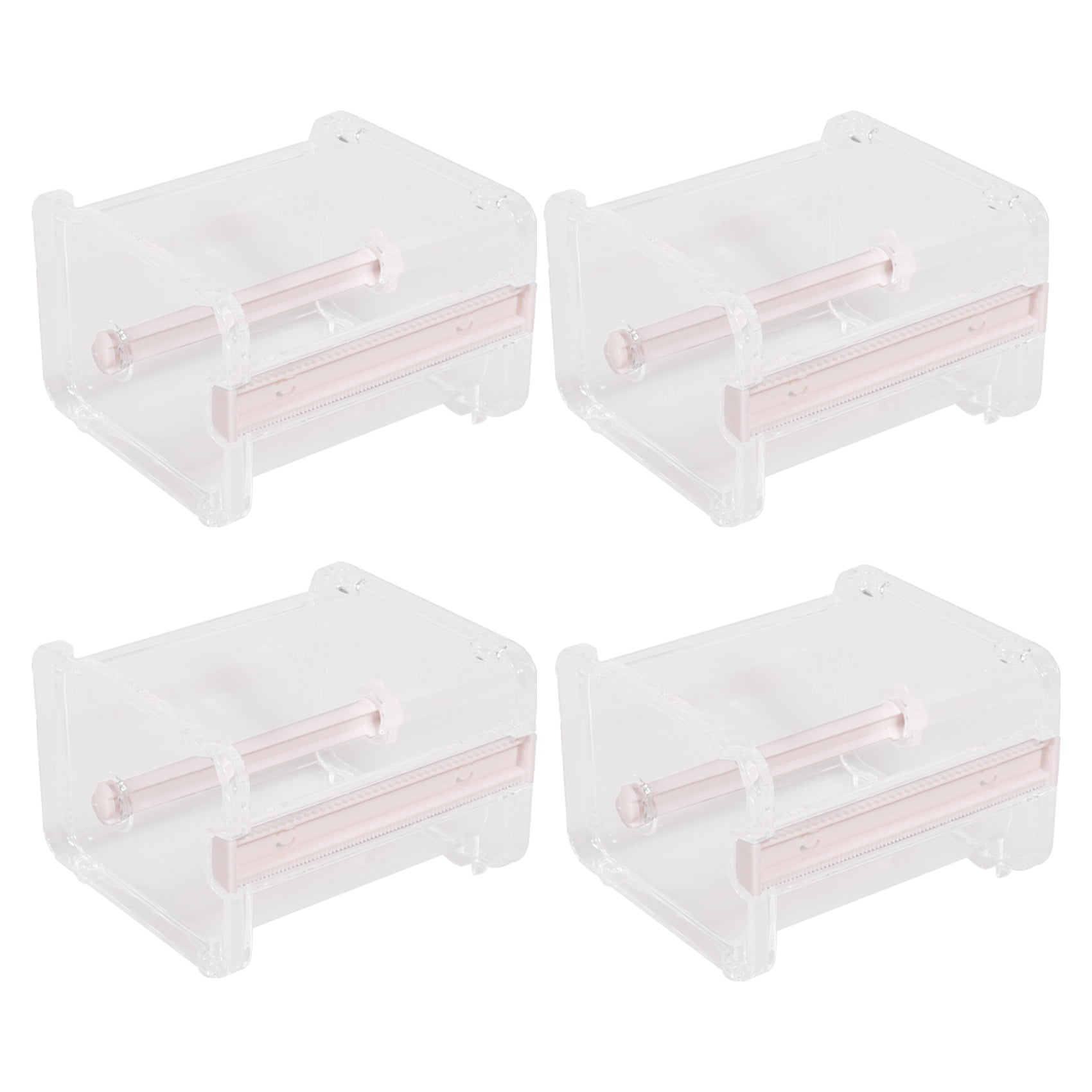 4 Pack Transparent Visible Desktop Multi Washi Masking Tape Dispenser ...