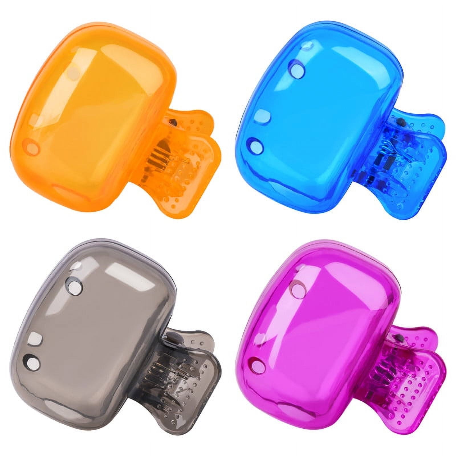 Walmart 4 Pack Portable Toothbrush Protection Covers - Plastic Caps for ...