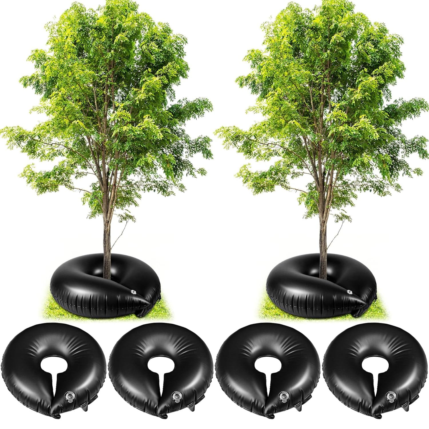 4 Pack Tree Watering Bags 20 Gallons Tree Watering Ring Slow Release ...