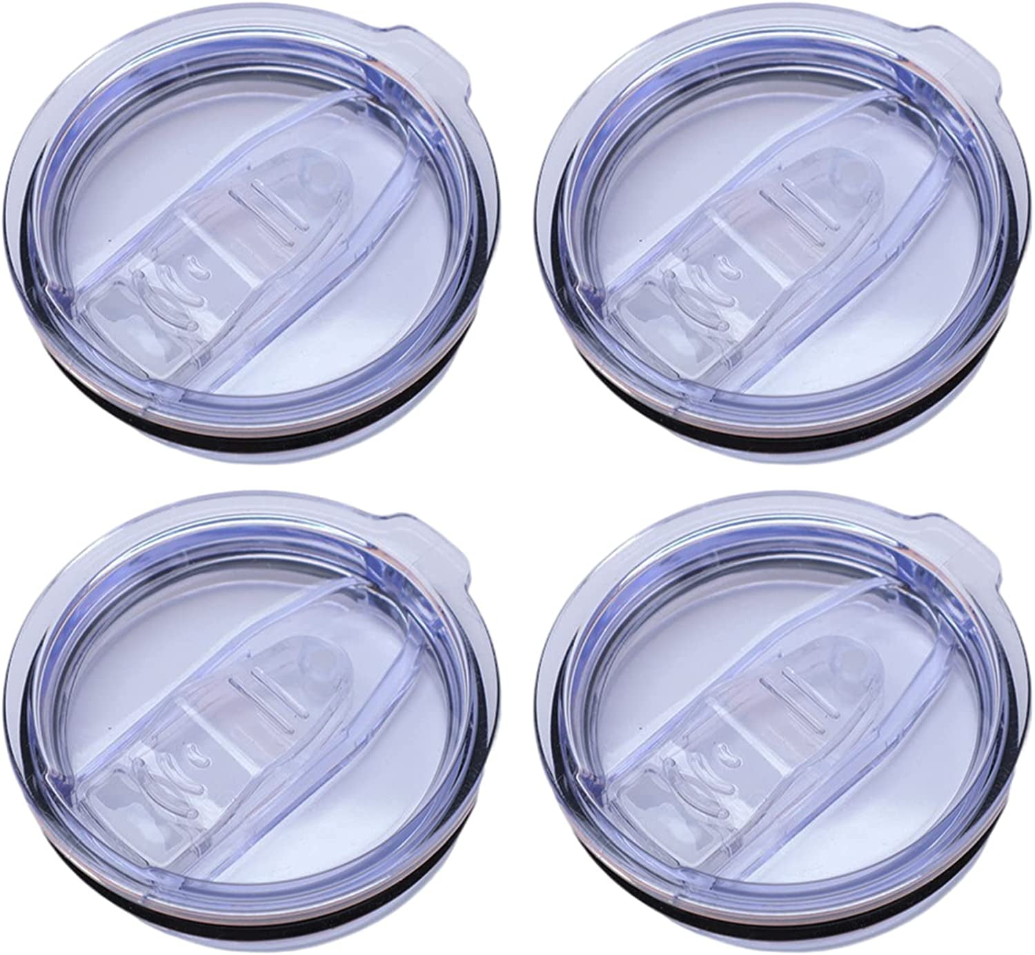 4 Pack Tumbler Replacement Lids for 20 oz Tumblers, Spill Proof Splash ...
