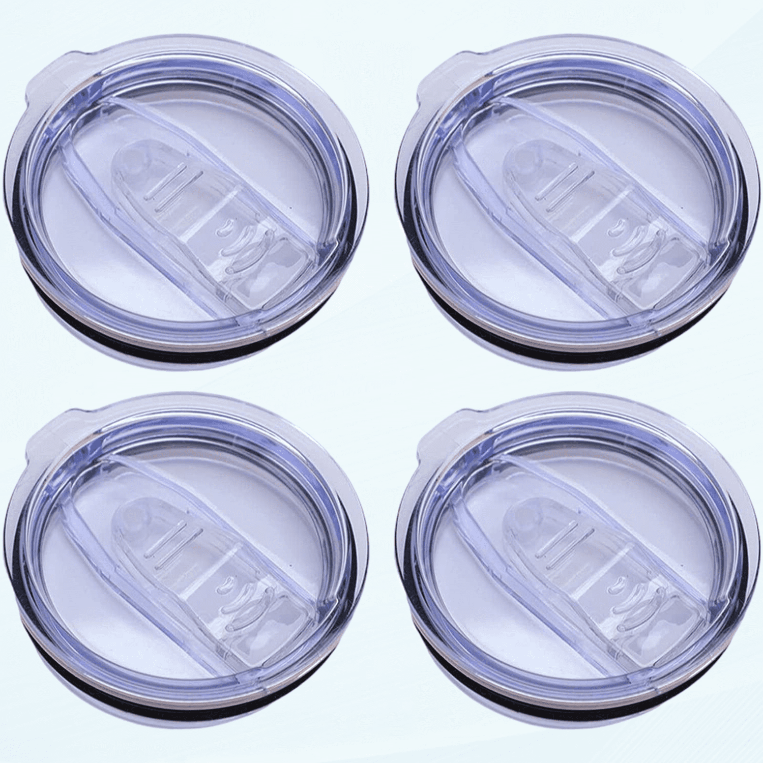 4 Pack Tumbler Replacement Lids for 20 oz Tumblers, Spill Proof Splash ...
