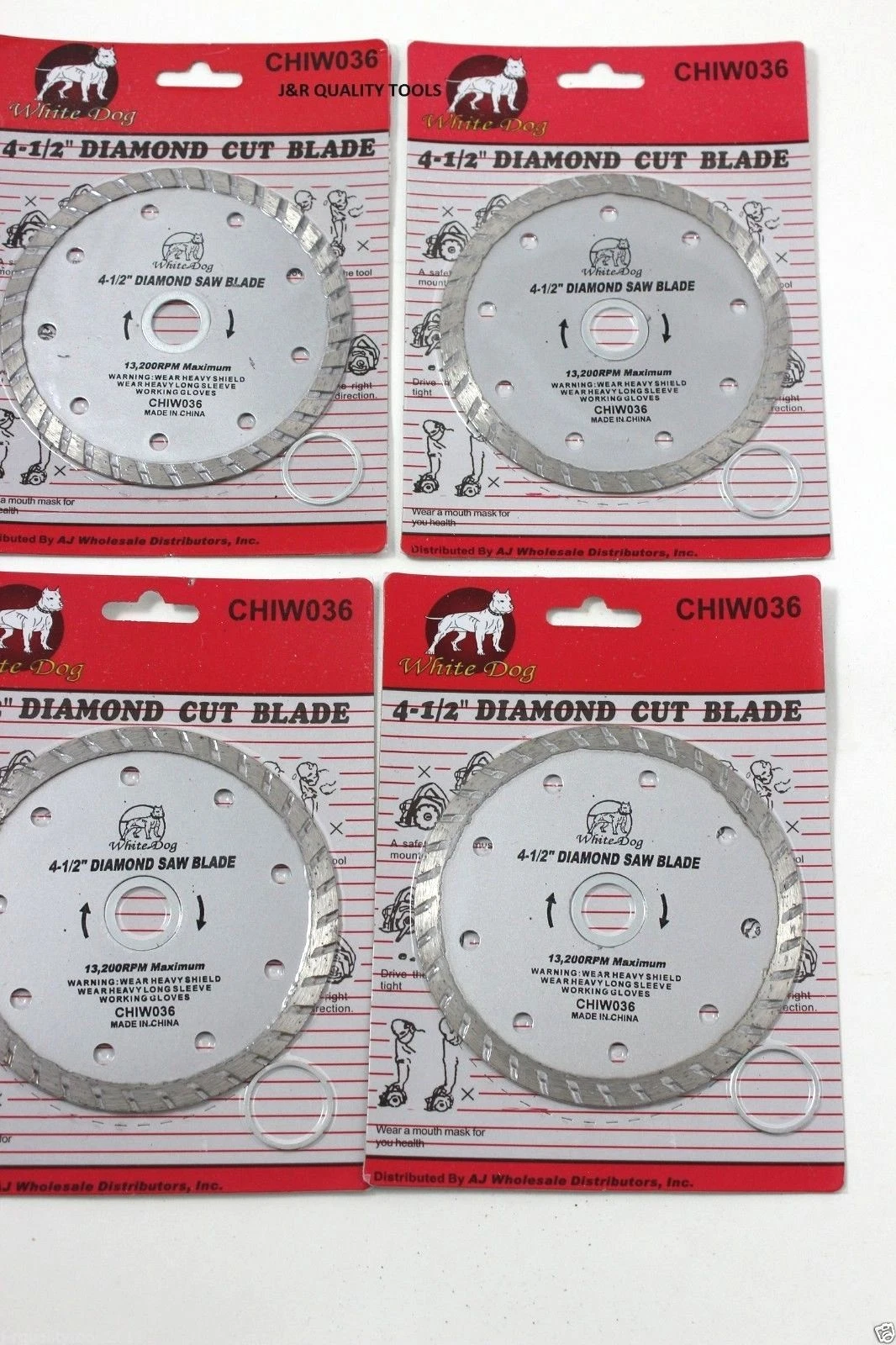 4 Pack Turbo Diamond Wheels Fits 5/8" Arbor Bosch Angle 4 1/2" Grinders ...