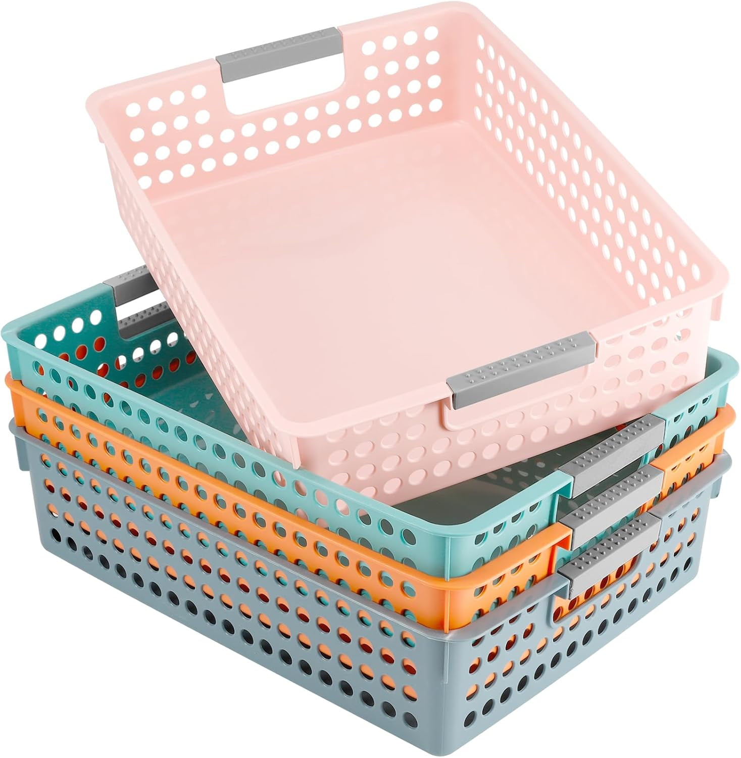 4 Pack Turn in Trays Classroom,Paper Trays for Classroom,Plastic ...
