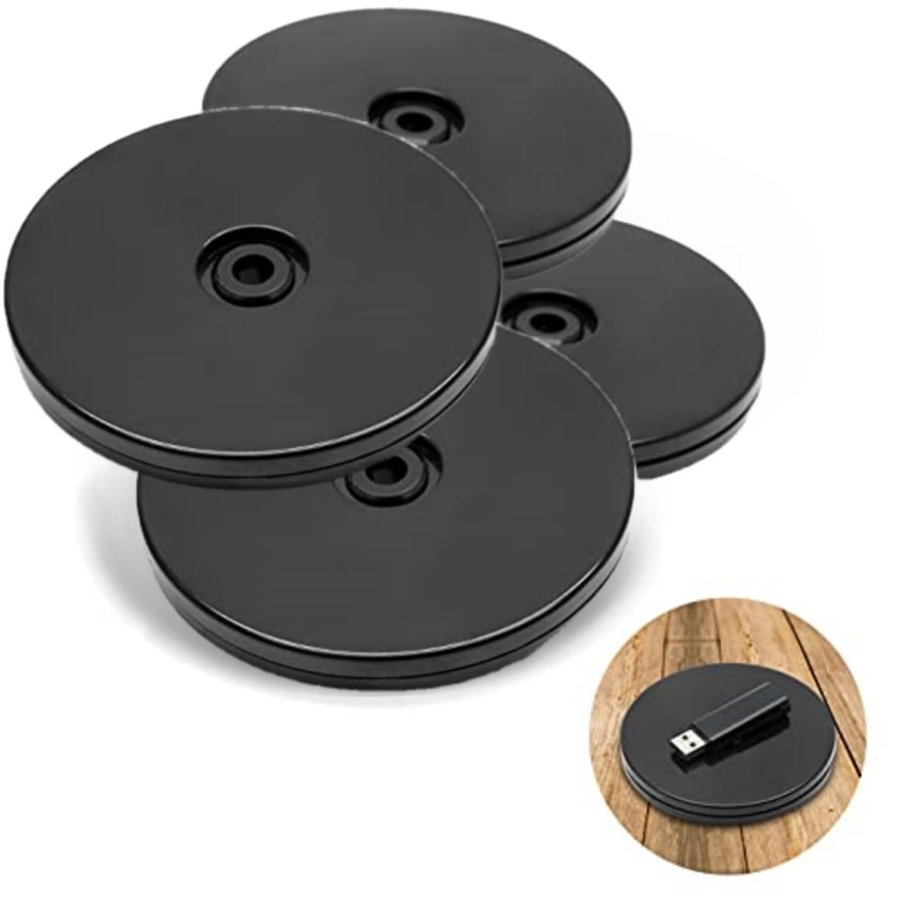 4 Pack Turntable Mini Turntable Organizer, 4" Rotating Tray Small ...
