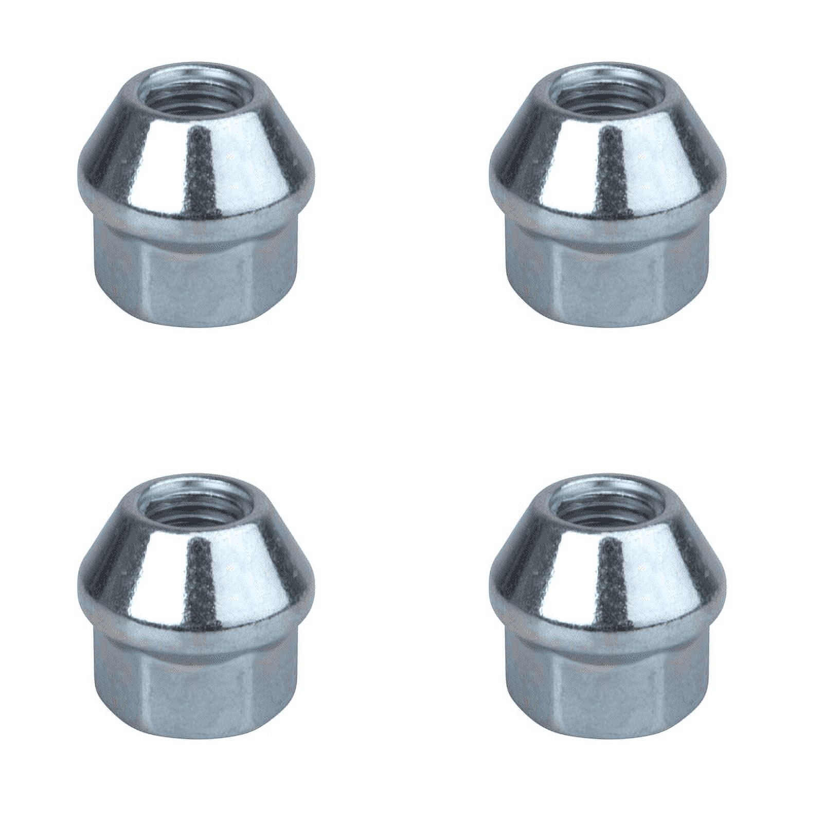 (4 Pack) Tusk Factory Style Tapered Chrome Lug Nut 10mm x 1.25mm Thread ...