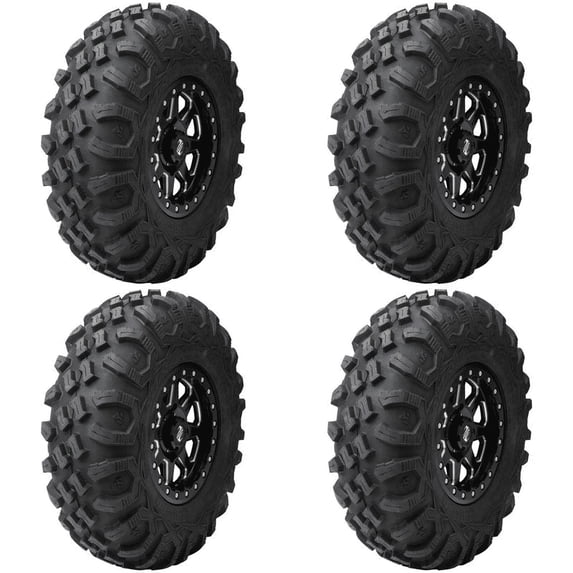(4 Pack) Tusk Megabite Radial Tire 25x10-12 For Polaris RANGER XP 1000 ...