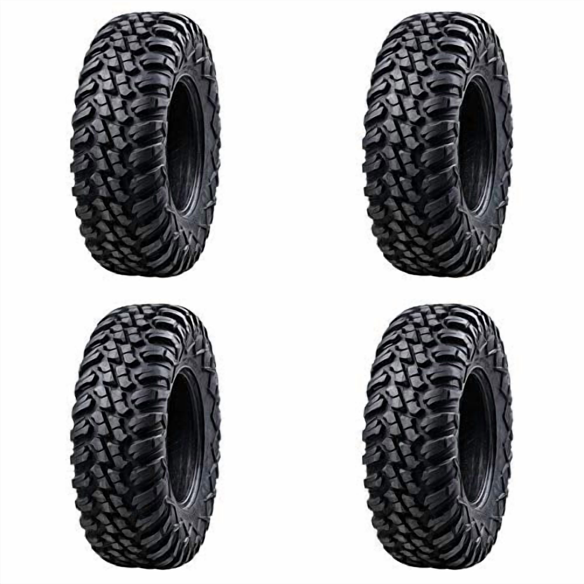 (4 Pack) Tusk Terrabite® Radial Tire 25x8-12 Medium/Hard Terrain For ...