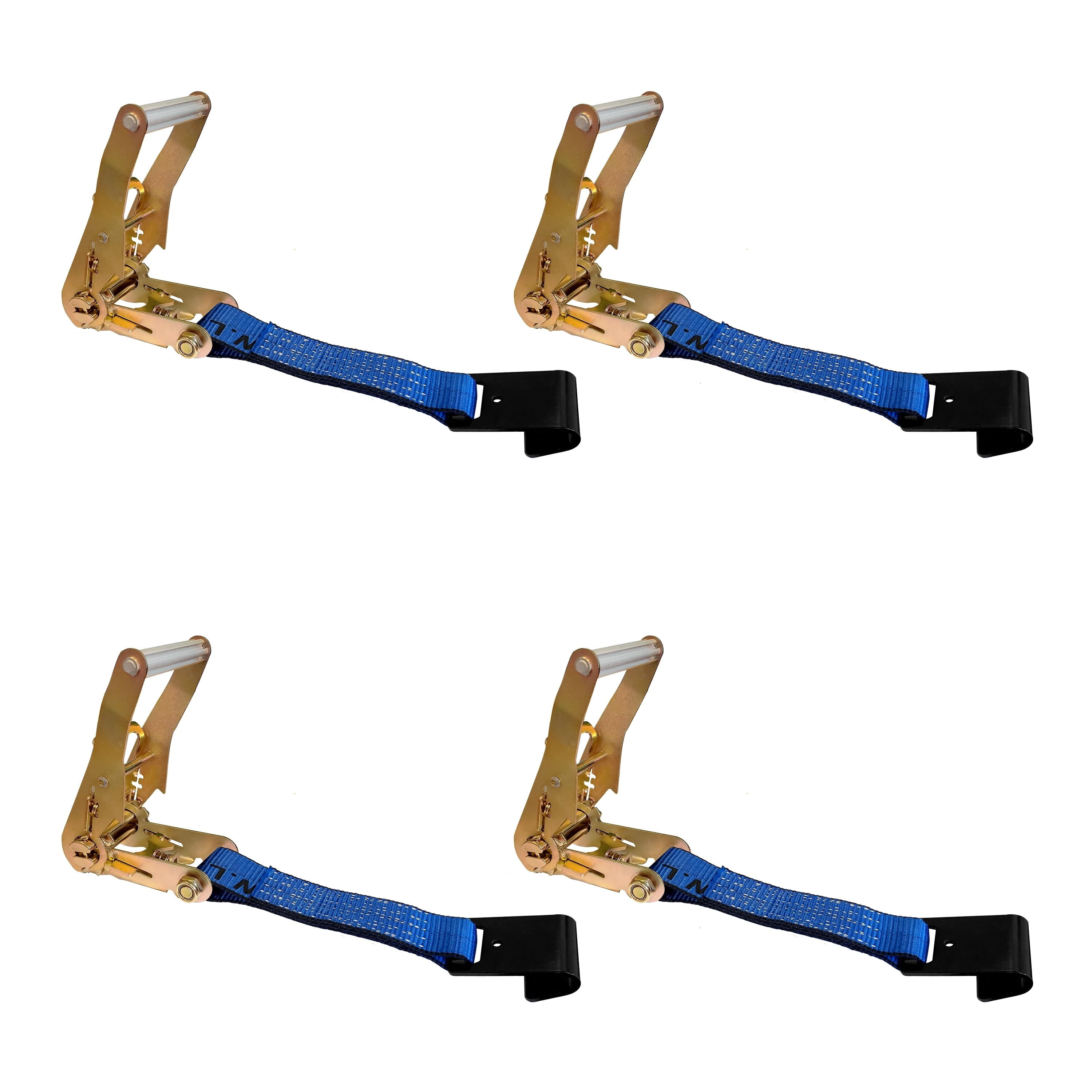 4 Pack USA Heavy Duty 2" Tie Down Ratchet Replacement Fixed Short End ...
