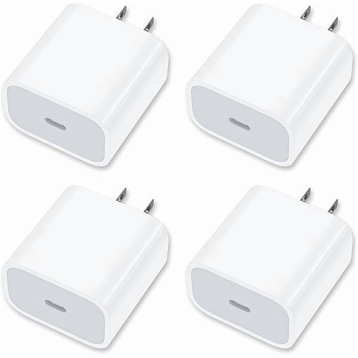 [4 Pack] USB-C Wall Charger, 20W USB-C Power Adapter Replacement for ...