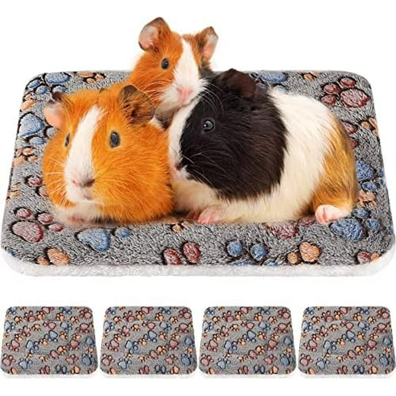 4 Pack Ultra Soft Dog Cat Bed Mat with Cute Prints Reversible Fleece ...