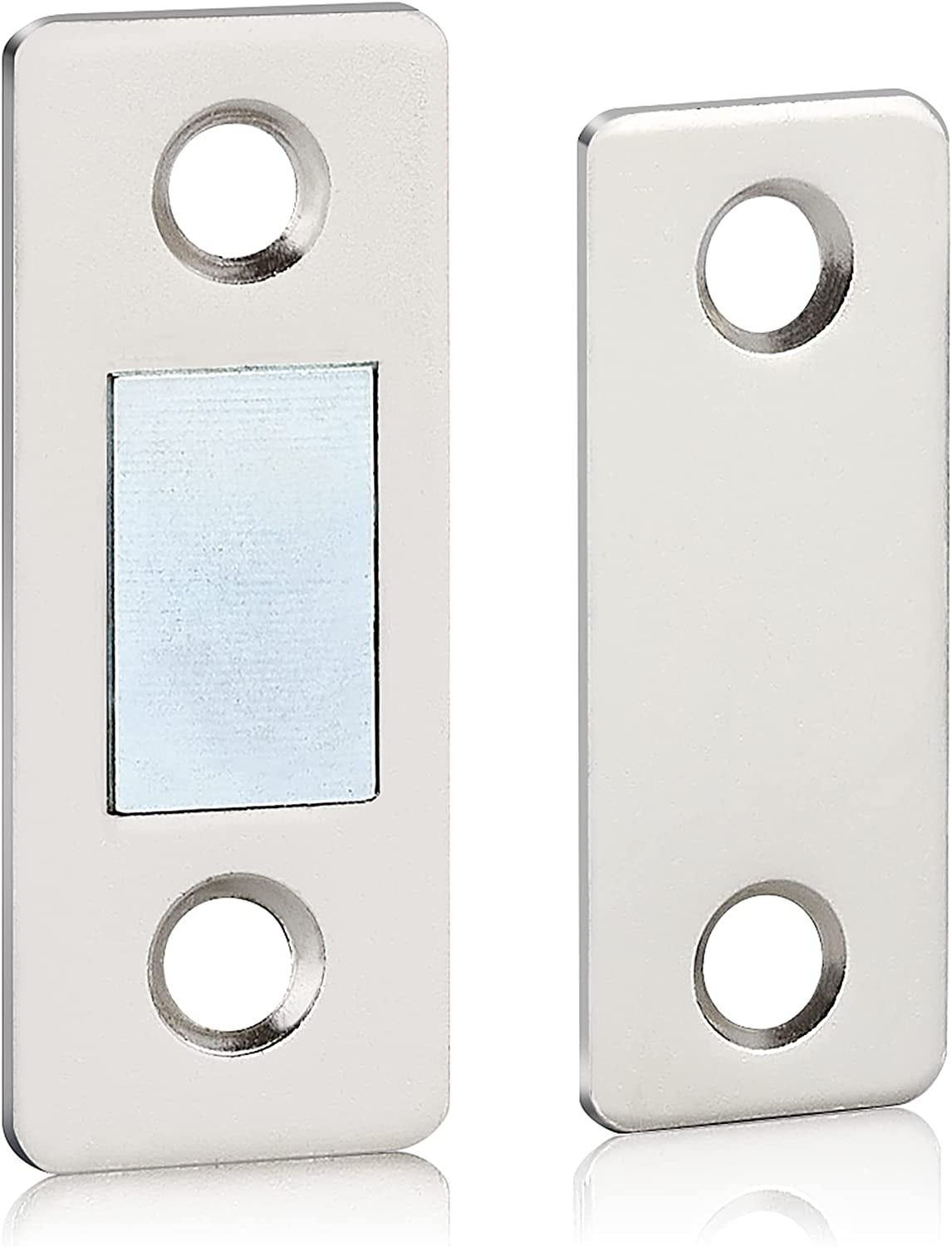4 Pack Ultra Thin Stainless Steel Cabinet Door Catch, Adhesive or Screw ...