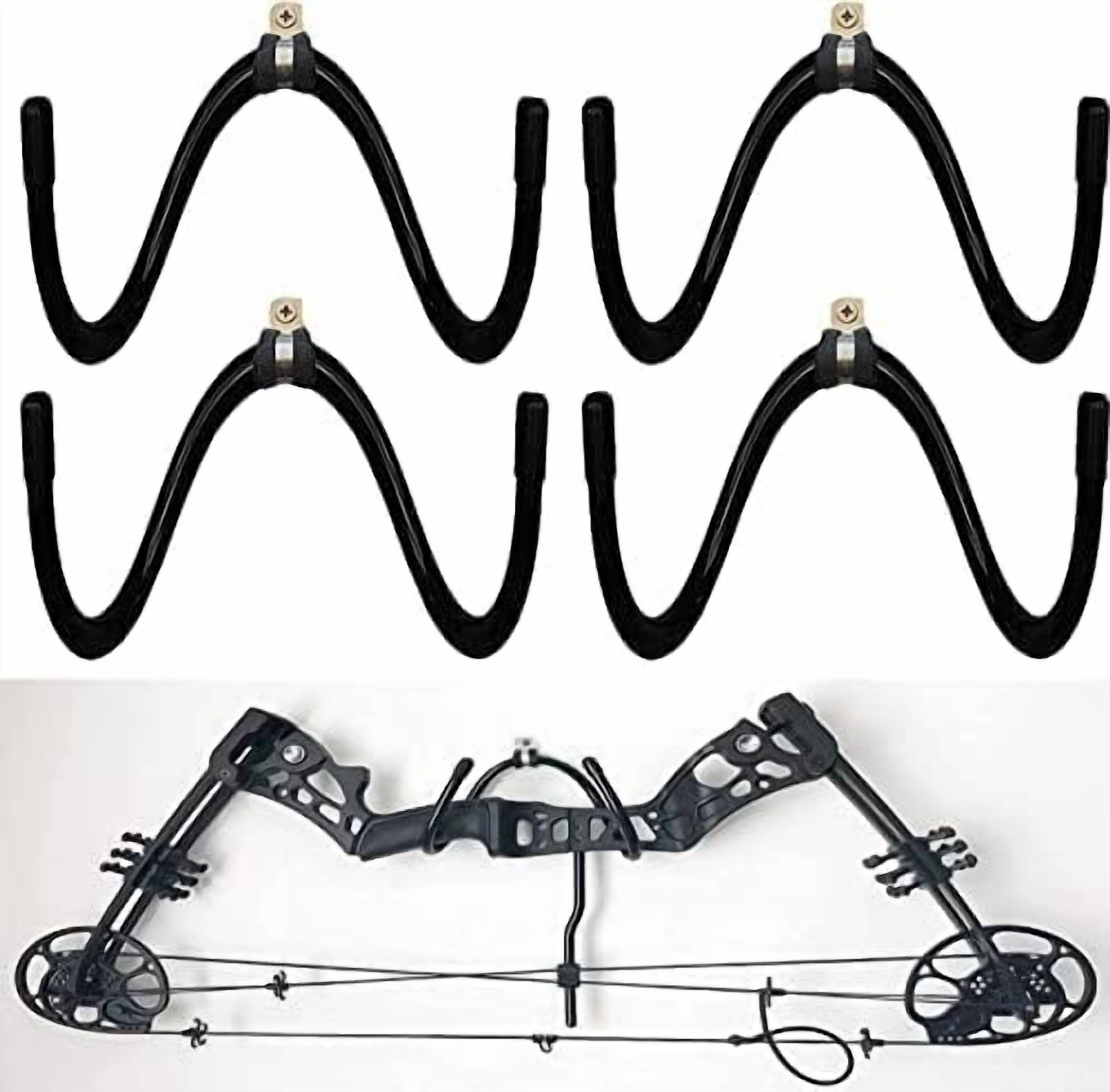 4 Pack Universal Bow Display Brackets Wall Hanger Hook Wall Mount ...