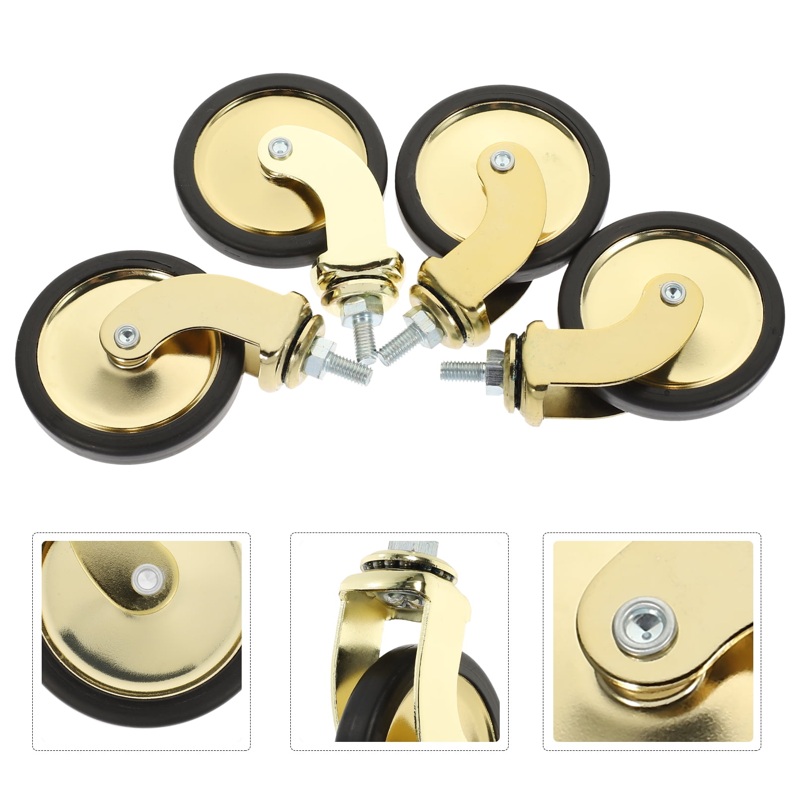 UKCOCO Shelf Wheels Caster Wheel PVC 4Pcs - Walmart.com