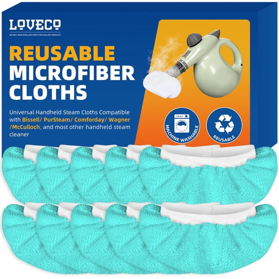 4 Pack Universal Microfiber Cloths for Handheld Steam Cleaner ...