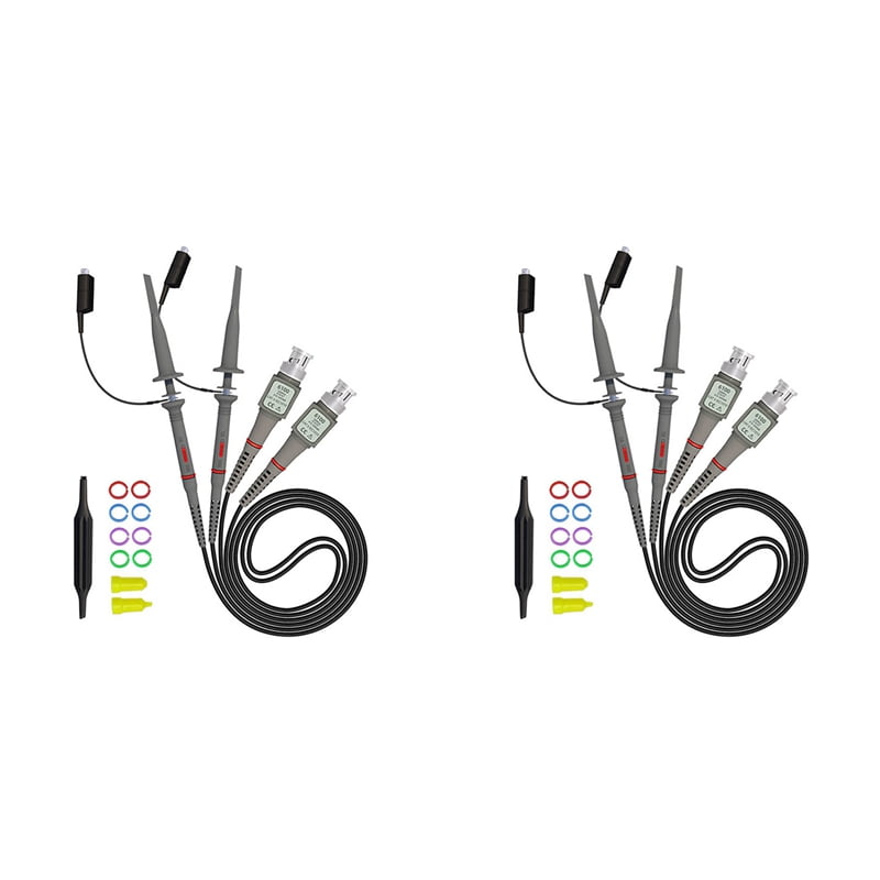 4 Pack Universal P6100 Oscilloscope Probes 100MHz, Oscilloscope Clip ...