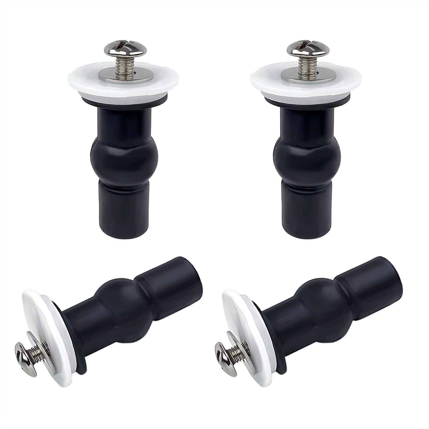 4 Pack Universal Toilet Seat Bolts and Hinge Screws, Top Mounting ...