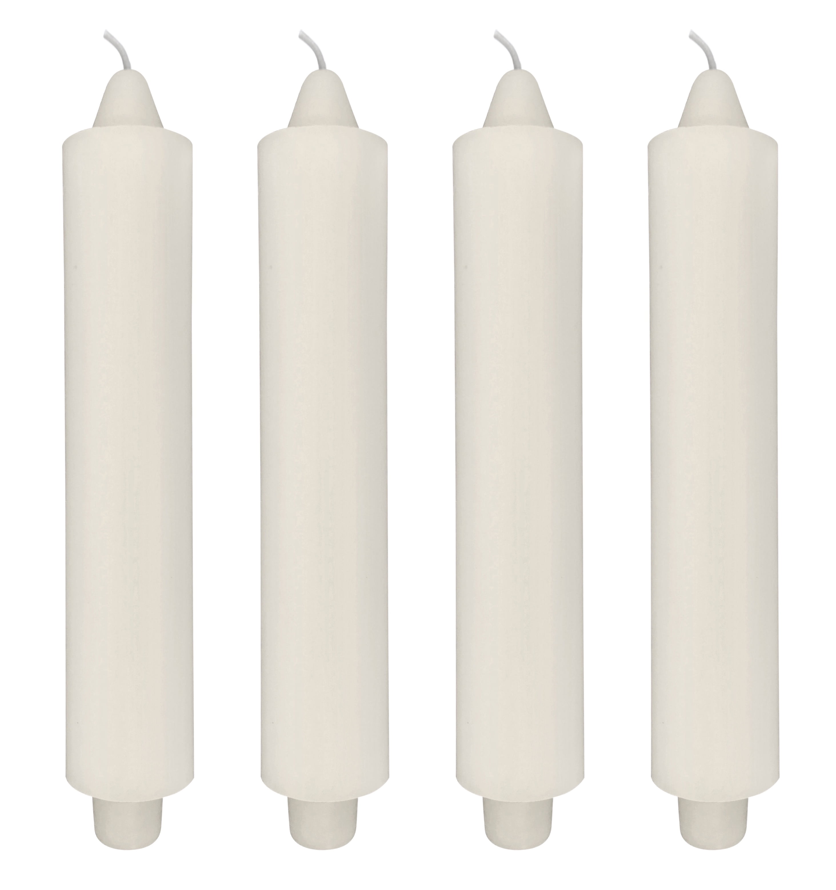 4 Pack Unscented Club Candles 9" x 1½" with 7/8" Base Fits Standard ...
