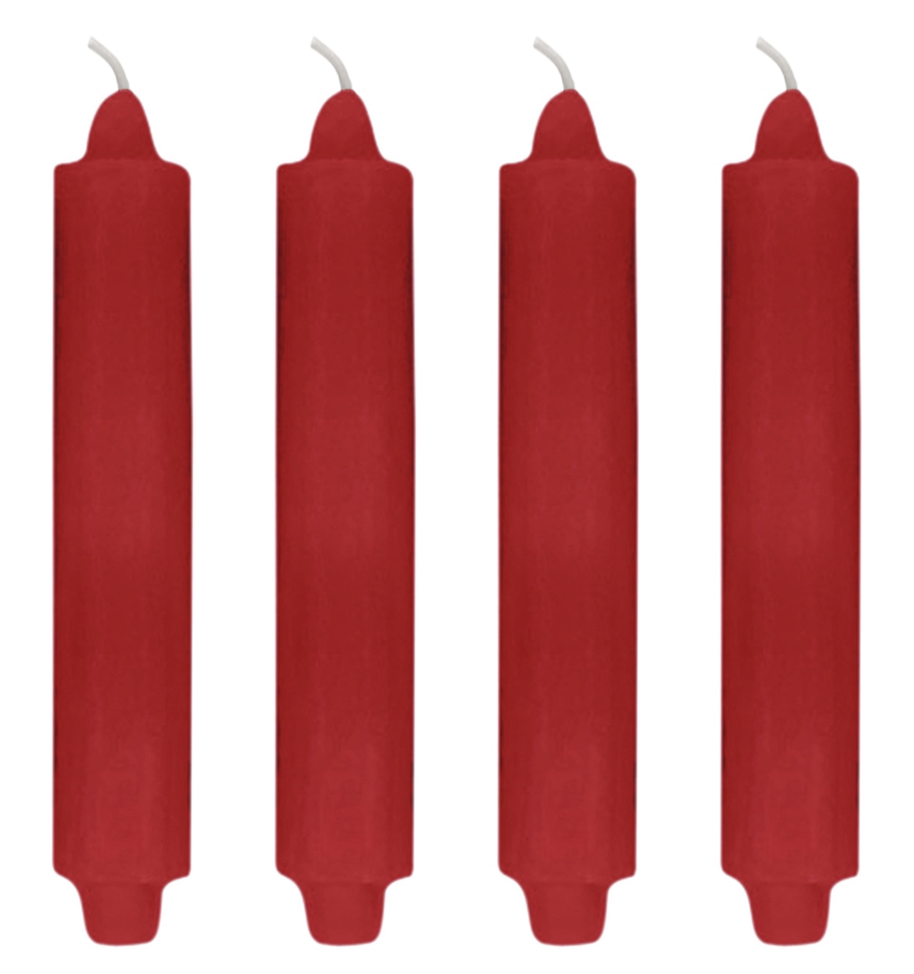 4 Pack Unscented Club Candles 9" x 1½" with 7/8" Base Fits Standard ...