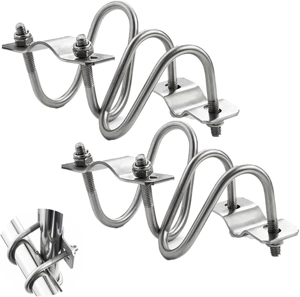 4 Pack Vertical Pipe Clip Cross Connector Clamp Mount OD 1‘’-1.2‘’ EMT ...