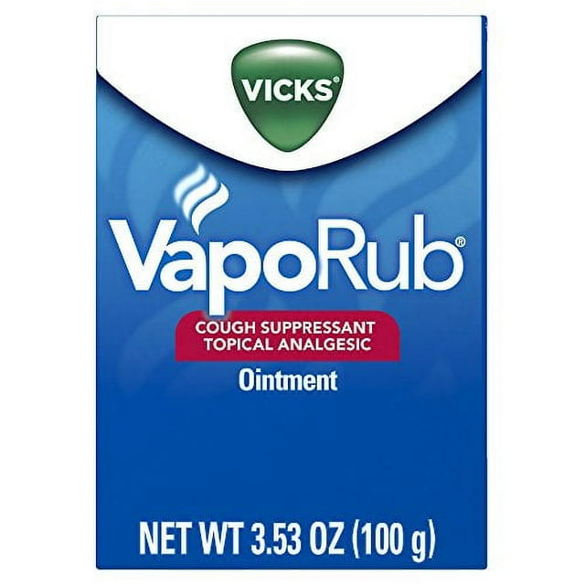 Vicks VapoRub Cough Suppressant Topical Analgesic, 3.53 oz (4 Pack ...