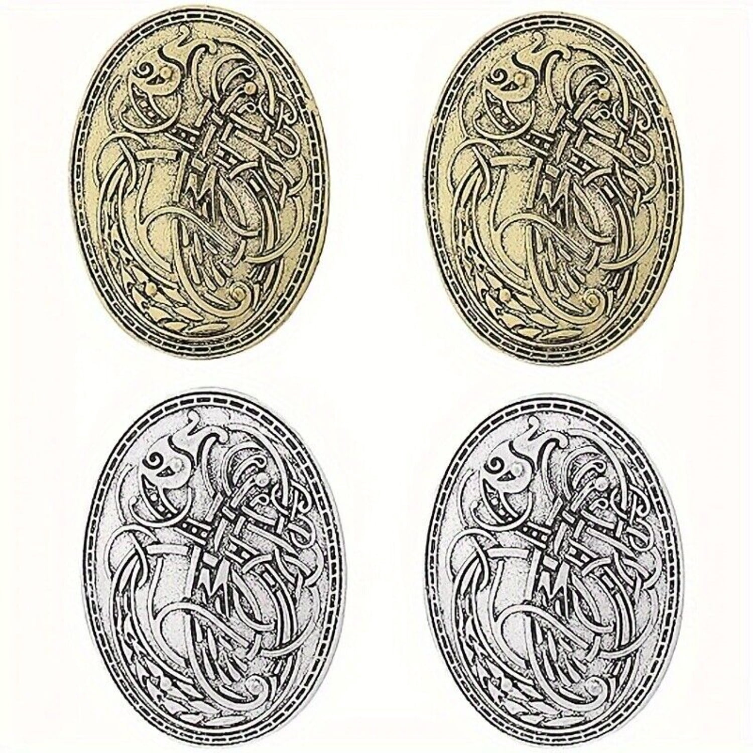 4-Pack Viking Brooch Nordic Dress Apron Pins Nordic Cape, Shawl, Coat ...