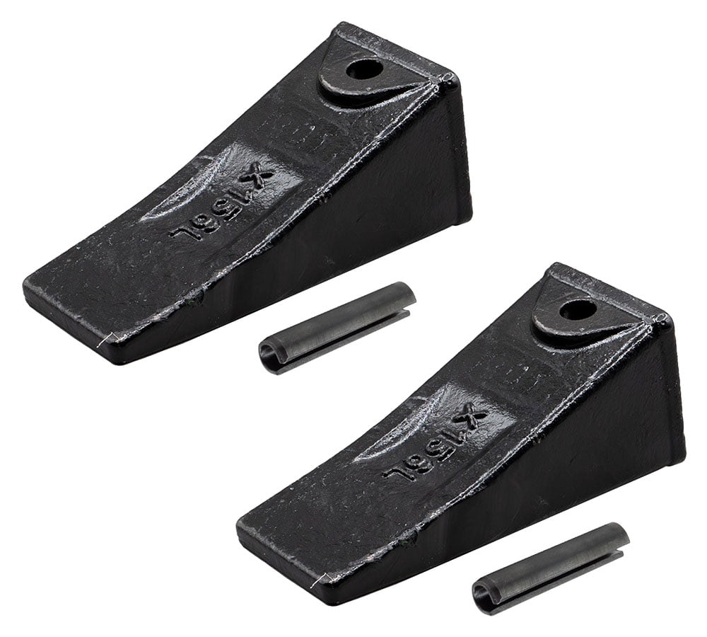 2 Pack Viking’s X156L Long Bucket Tooth w/ 156LPN Flexpins Compatible ...