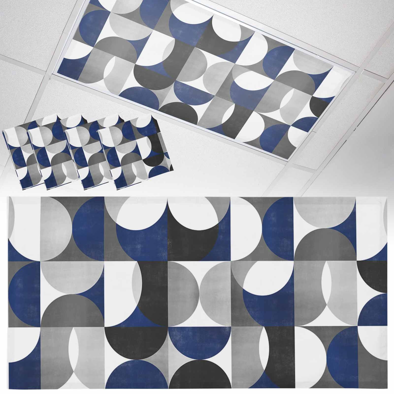 4 Pack Vintage Middle Fluorescent Light Covers for Ceiling Lights Ages ...