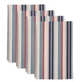 4 Pack Vintage Stripes Kitchen Towels Navy Red Blue Striped Retro Lines ...