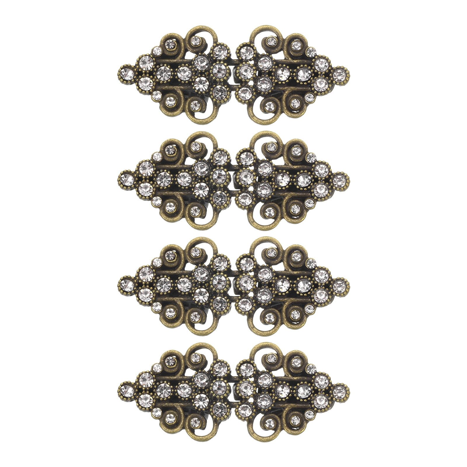 4 Pack Vintage Sweater Clips, Cape Cloak Clasp Retro Cardigan Clips ...