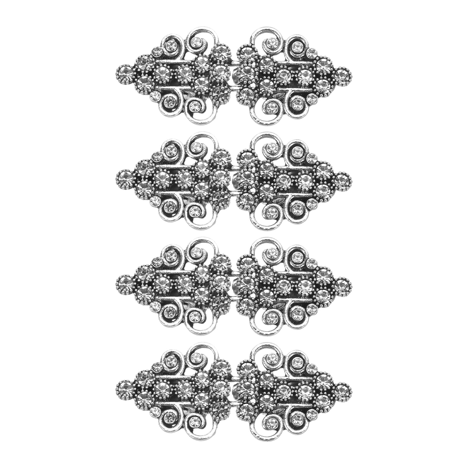 4 Pack Vintage Sweater Clips, Cape Cloak Clasp Retro Cardigan Clips ...