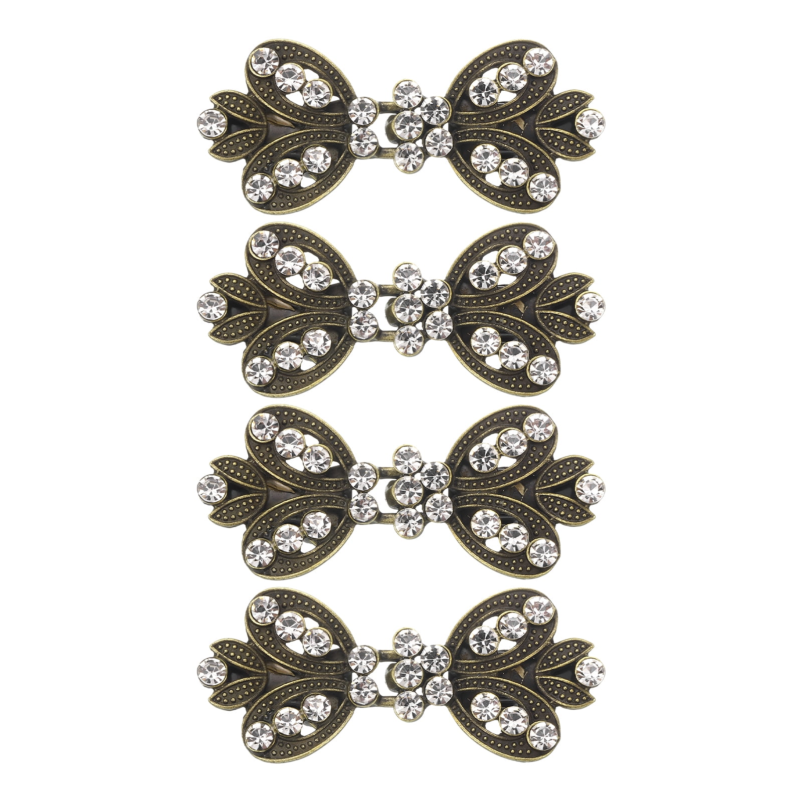 4 Pack Vintage Sweater Clips, Cape Cloak Clasp Retro Cardigan Clips ...