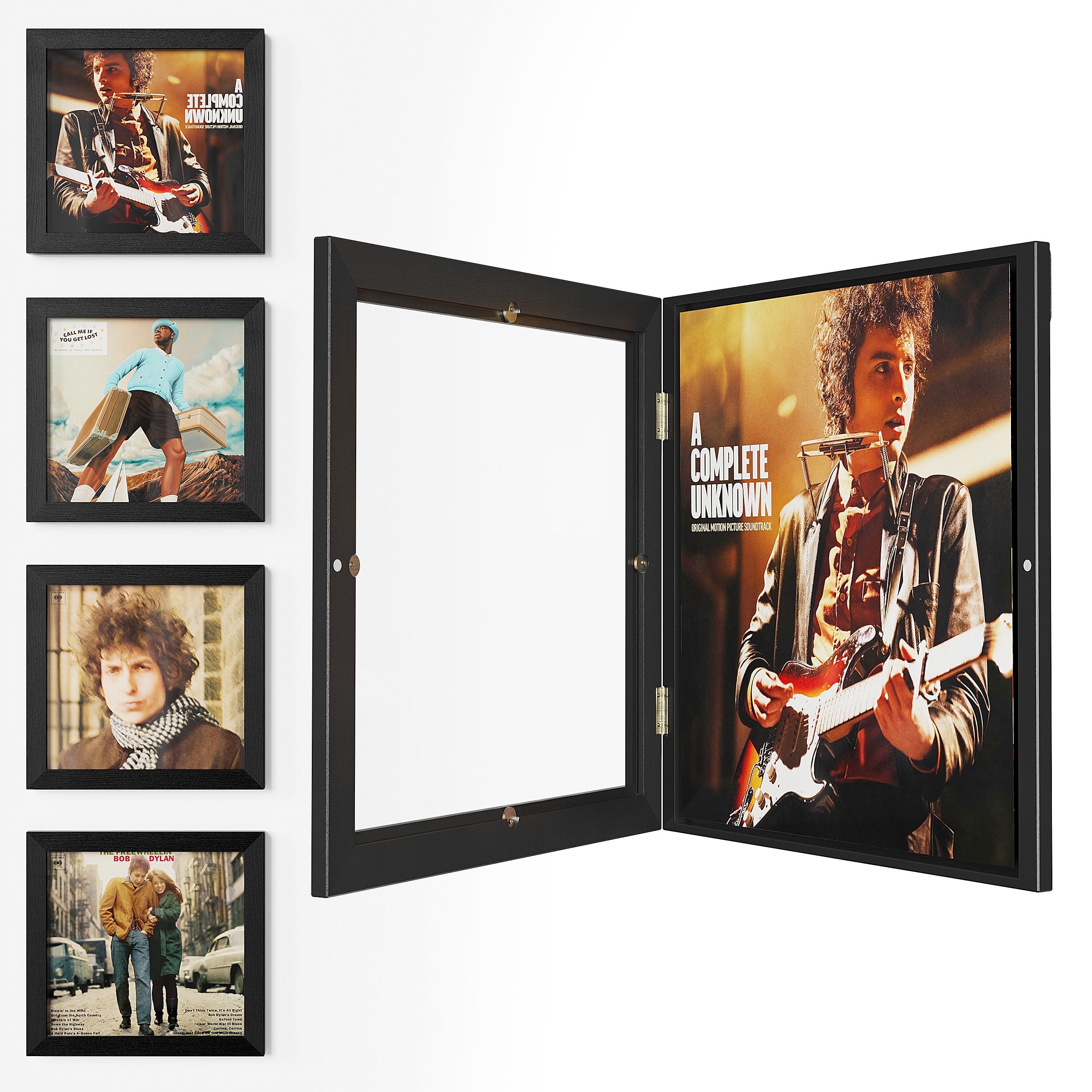 4 Pack Vinyl Record Frame for the Wall, Album Frames for 12x12 Inch LP Album Cover-Black ...