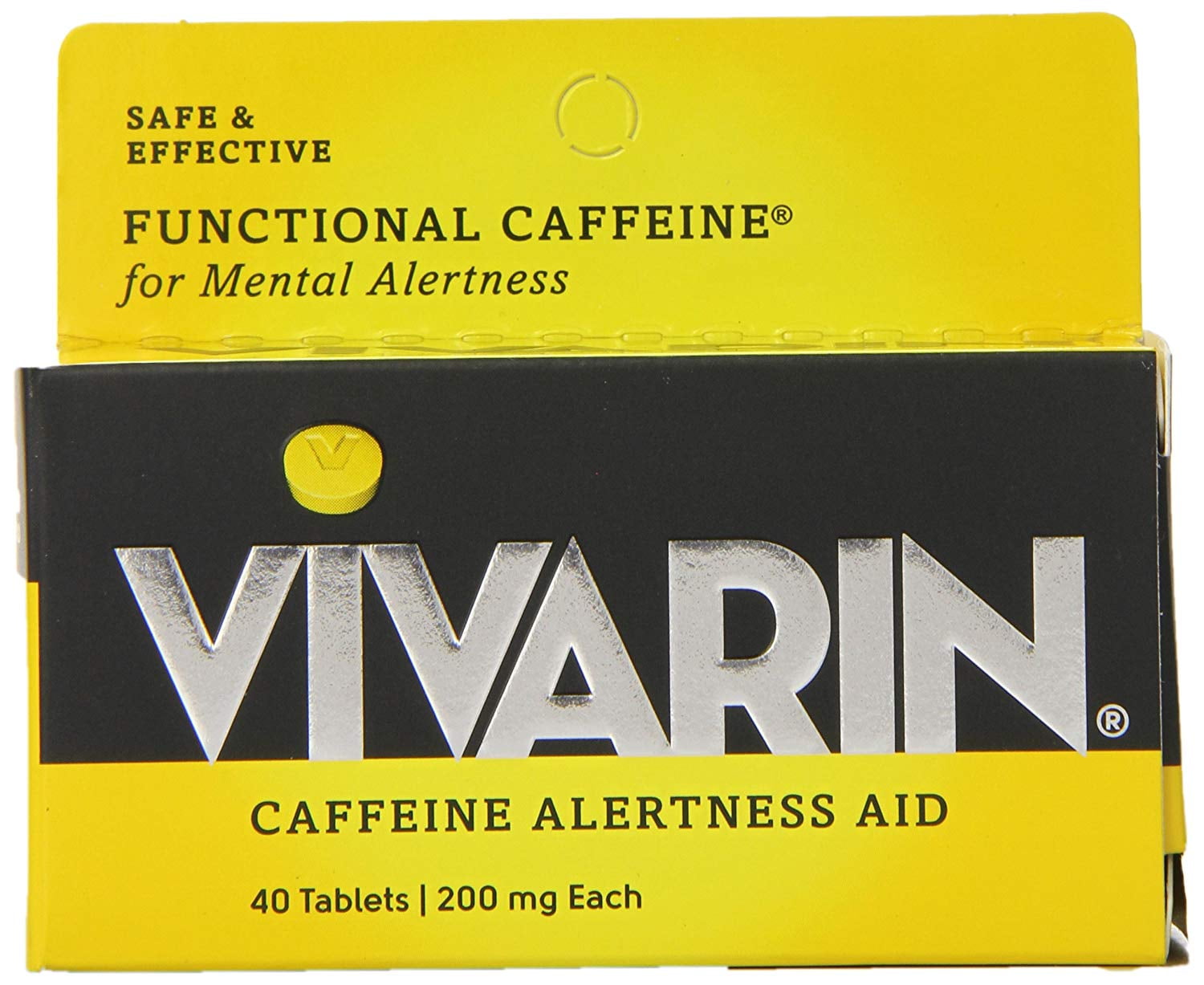 Vivarin Alert Pills 4 Pack - Stay Awake Tabs, Safe & Effective Caffeine ...