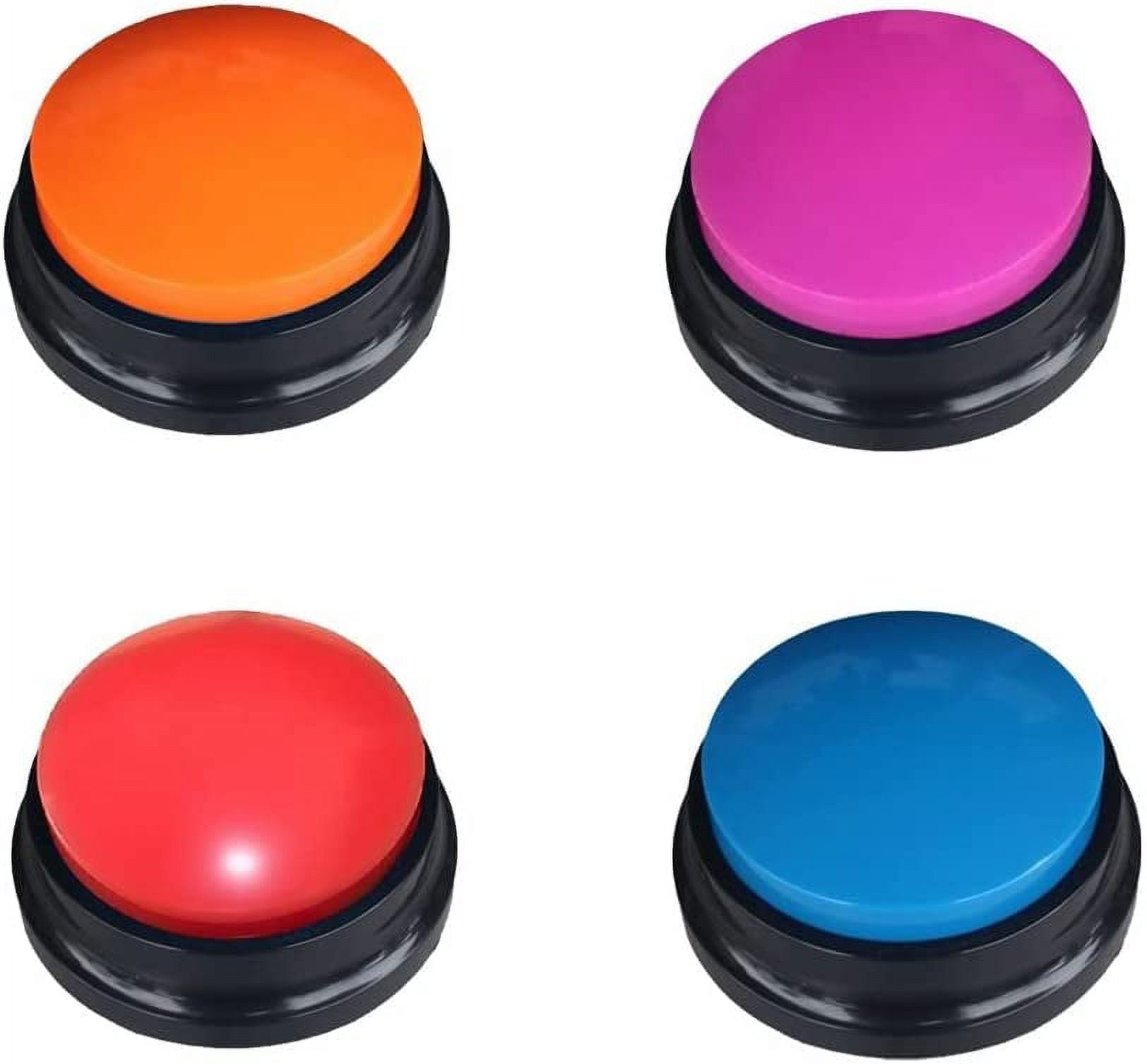 4-Pack Voice Recording Buttons for Pet & Human Communication - 30 ...