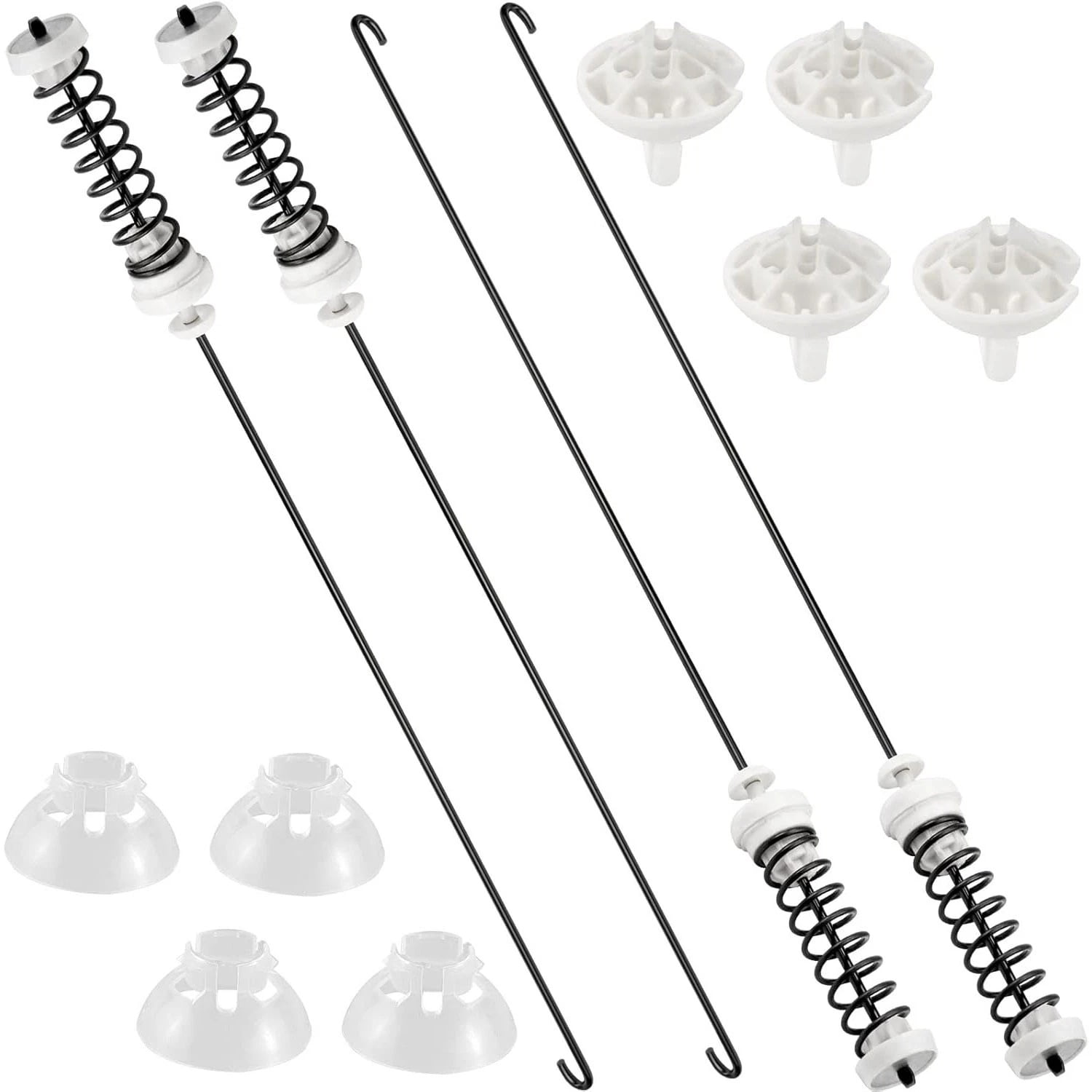4 Pack W10780048 Washing Machine Suspension Rods Kit for Whirlpool ...