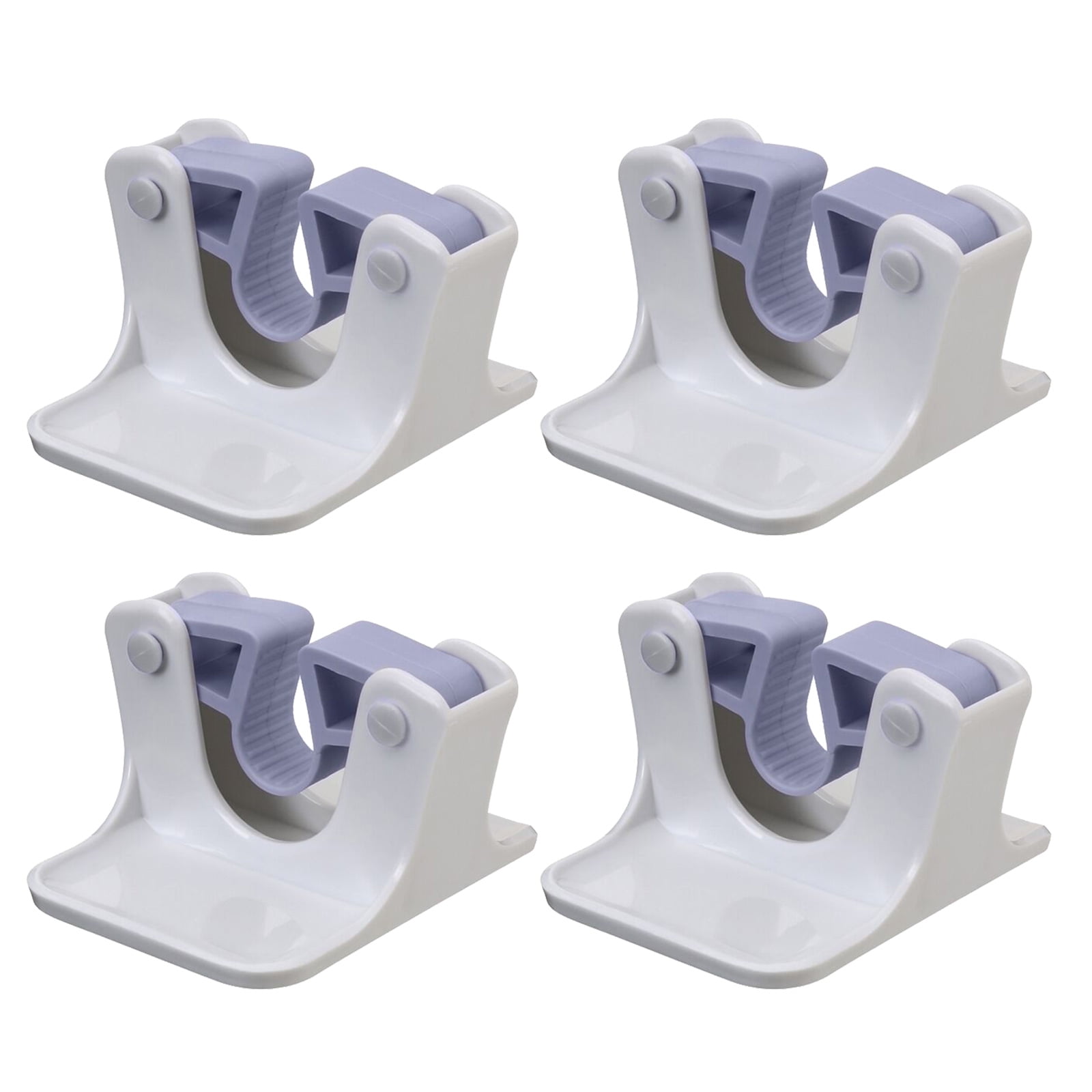 4 Pack Wall Mount Mop Holder Adhesive Broom Grippers No Drilling Mop ...