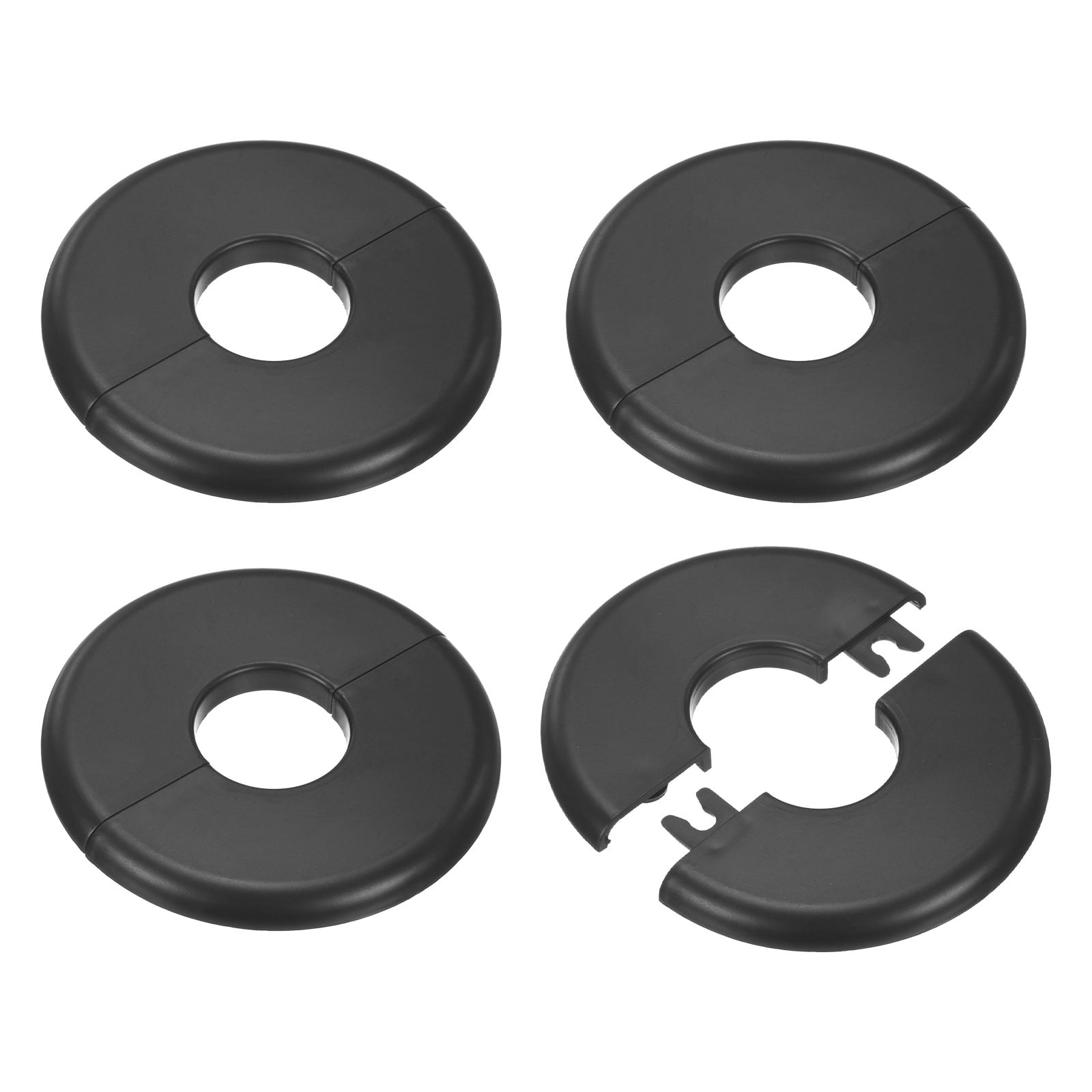 4-Pack Wall Split Flange, for 1 Inch/25mm OD Pipe ABS Escutcheon Plate ...