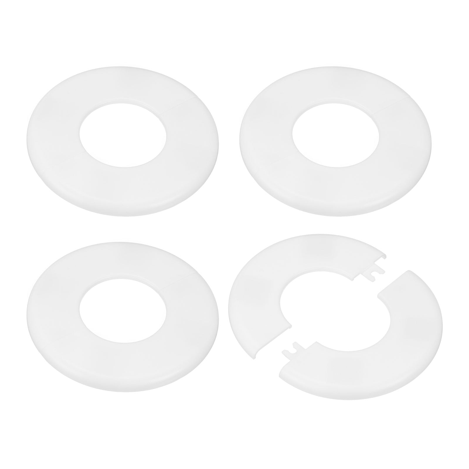 4-Pack Wall Split Flange, for 2 Inch/50mm OD Pipe ABS Escutcheon Plate ...