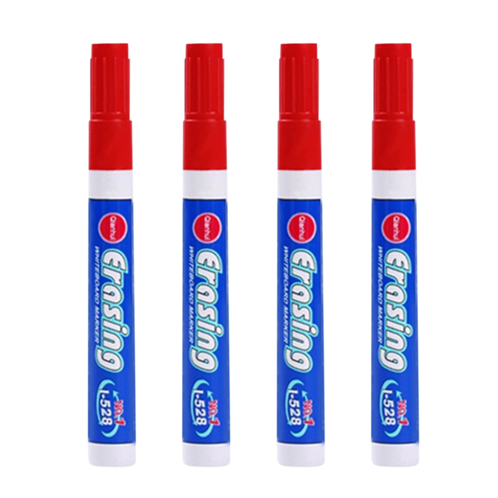 4 Pack Water-Based Whiteboard Markers – 10ml Red Pens for Dry Erase ...